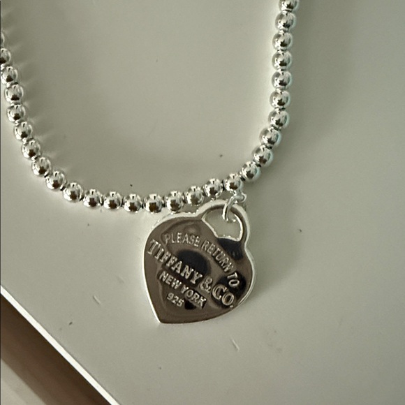 Tiffany & Co. | Jewelry | Tiffany Co Silver Heart Pendant Necklace 925 ...